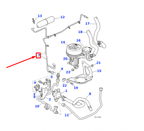 JAGUAR XF X250 Engine Vacuum Hose C2Z3446 NEW GENUINE | eBay