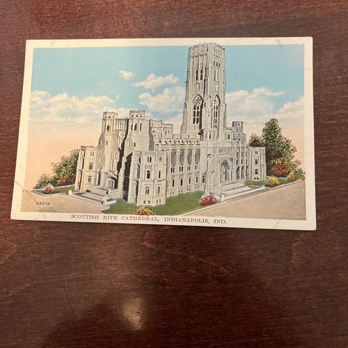 Scottish Rite Cathedral Building Facade Tower Indianapolis IND Postcard ...