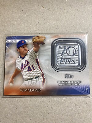 Tom Seaver 2021 Topps 70th Anniversary Logo Patch Card-New York Mets | eBay