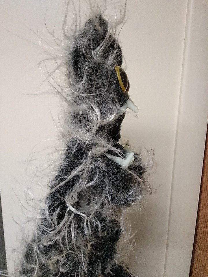 VTG UNUSUAL RARE Creepy 1988 D.S. Michenzi WILDFANG Puppet MOHAIR FUZZY ...