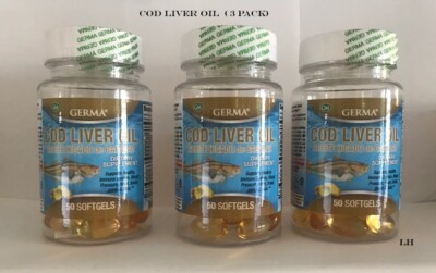 COD LIVER OIL 50 SOFTGELS ( 3 PACK )-ACEITE DE HIGADO DE BACALAO | eBay