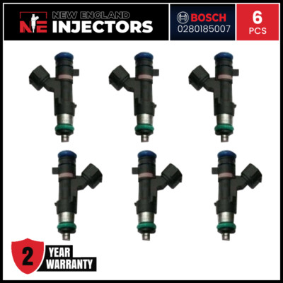Reman Bosch OEM 0280158007 Fuel Injectors (6) Nissan Frontier ...