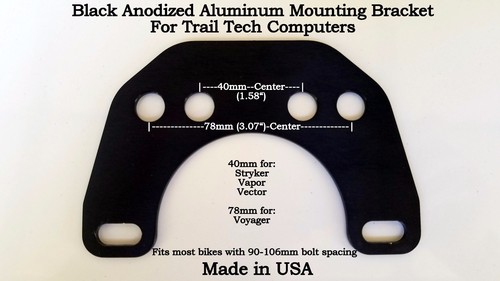 Suzuki Trail Tech Black Anodized Mounting Bracket Vapor Vector Voyager ...