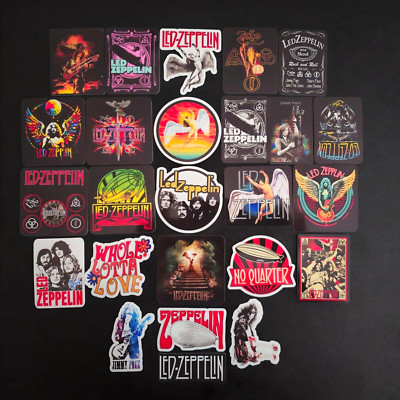 Led Zeppelin Vinyl Stickers Jimmy Page Angel Icarus Zoso Rock Music ...