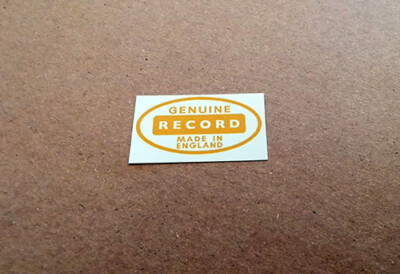Record Trademark decal sticker for restoration vintage tools vice vise ...