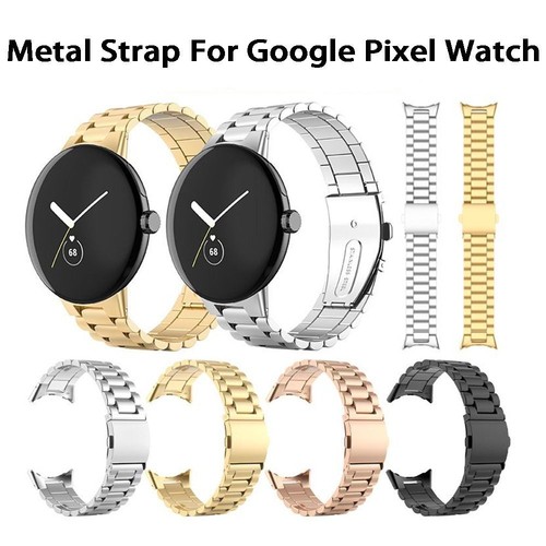 For Google Pixel Watch Band Replacement Metal Strap Stainless Steel ...