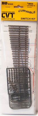 Central Valley HO #2671 CVT Curvable Switch Kit -- Code 70 #6 Left | eBay