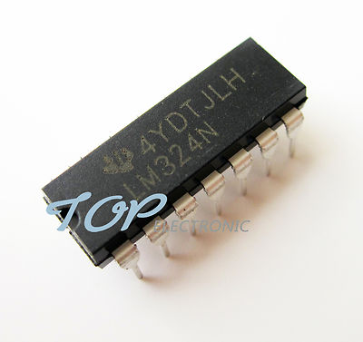 10Pcs LM324N LM324 324 Low Power Quad Op-Amp IC TOP | eBay