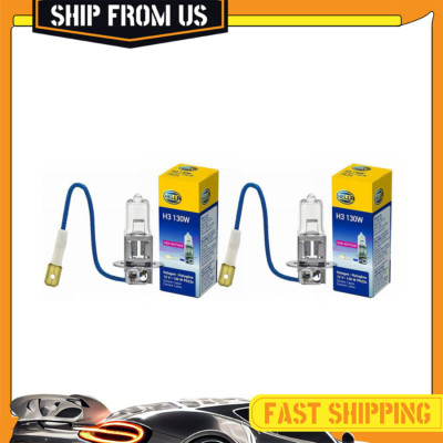 For Pair Hella H3 130W Driving/ Fog Light Bulb H3 Halogen Clear 130 ...