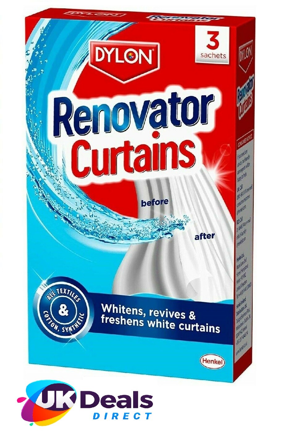 DYLON BRILLIANT WHITE BLACK RENOVATOR COLOUR CATCHER OXI STAIN REMOVER ...