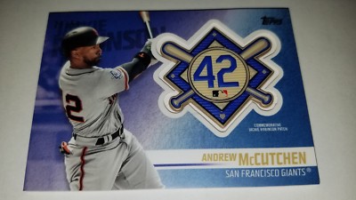 2018 Topps Update Jackie Robinson Patch Andrew McCutchen Card #d 29/50 ...