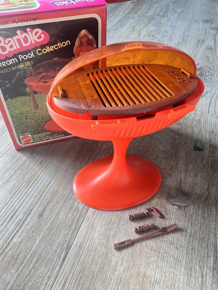 Vintage 1980 Barbie Dream Pool Collection Patio Grill #1478 – Barbie ...