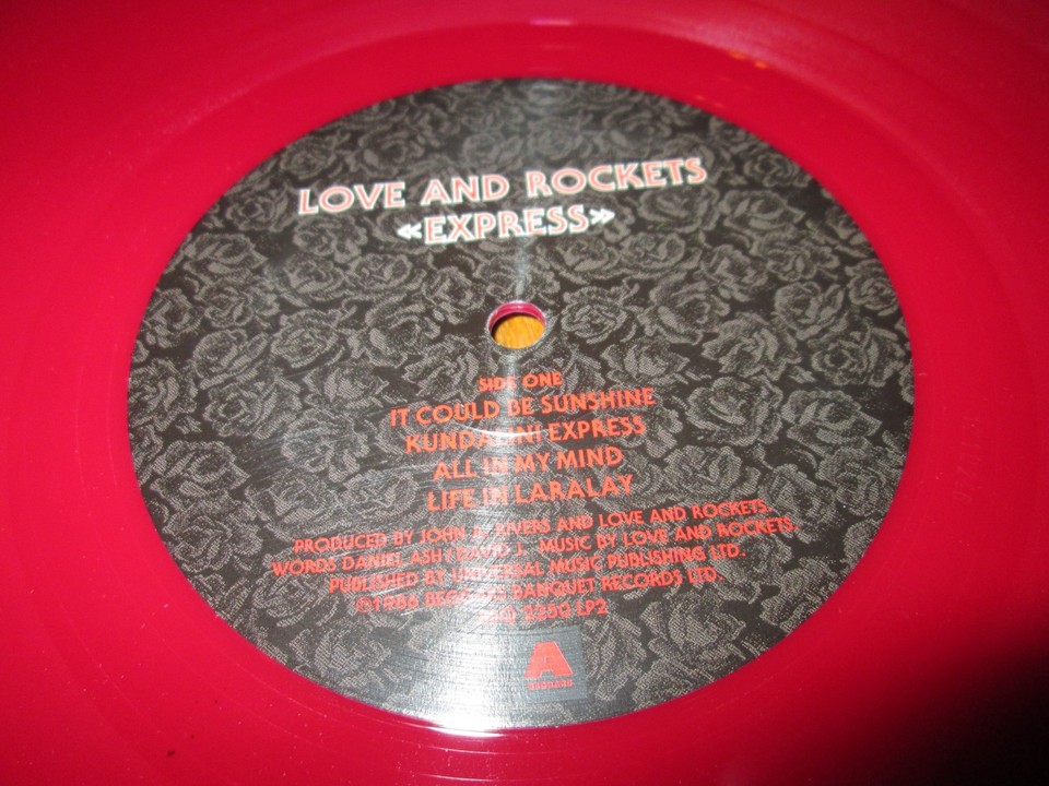 LOVE AND ROCKETS EXPRESS LP NM NEAR MINT US RED VINYL POST PUNK ROCK | eBay