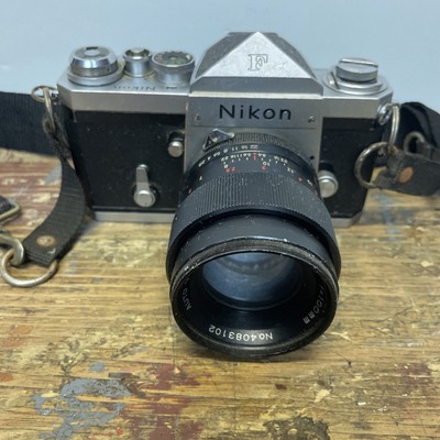 Nikon F Standard Prism SLR Camera with Vivitar lense 7182010 (see ...
