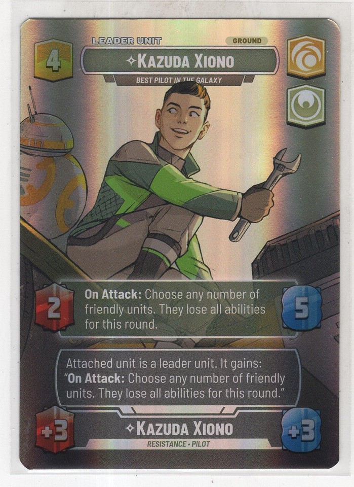 Star Wars Unlimited JTL Showcase Foil Card #1014 Kazuda Xiono | eBay