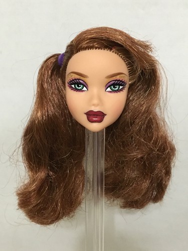 Barbie My Scene Coasterama Chelsea Doll's Head Pigtails Auburn Red Hair ...