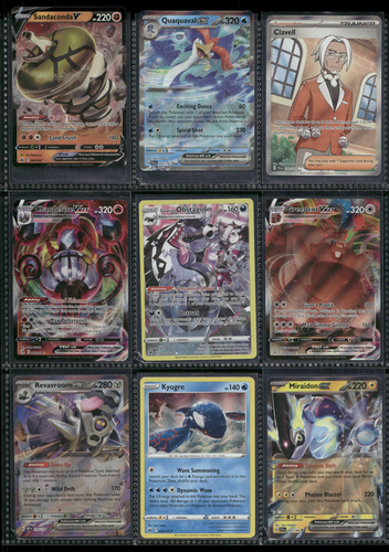 Pokemon TCG Cards Lot Full 9 Card Set V EX Full Art NM Holo Collection ...