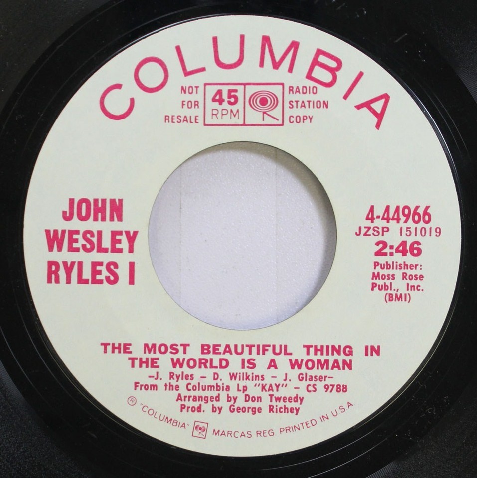 Country Promo Nm! 45 John Wesley Ryles 1 - Eva Magdalena / The Most ...