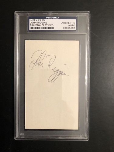 John Riggins Signed Index Card Redskins NFL HOF Autograph PSA/DNA | eBay