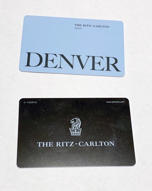Denver Ritz Carlton Blue Hotel Room Key Card | eBay