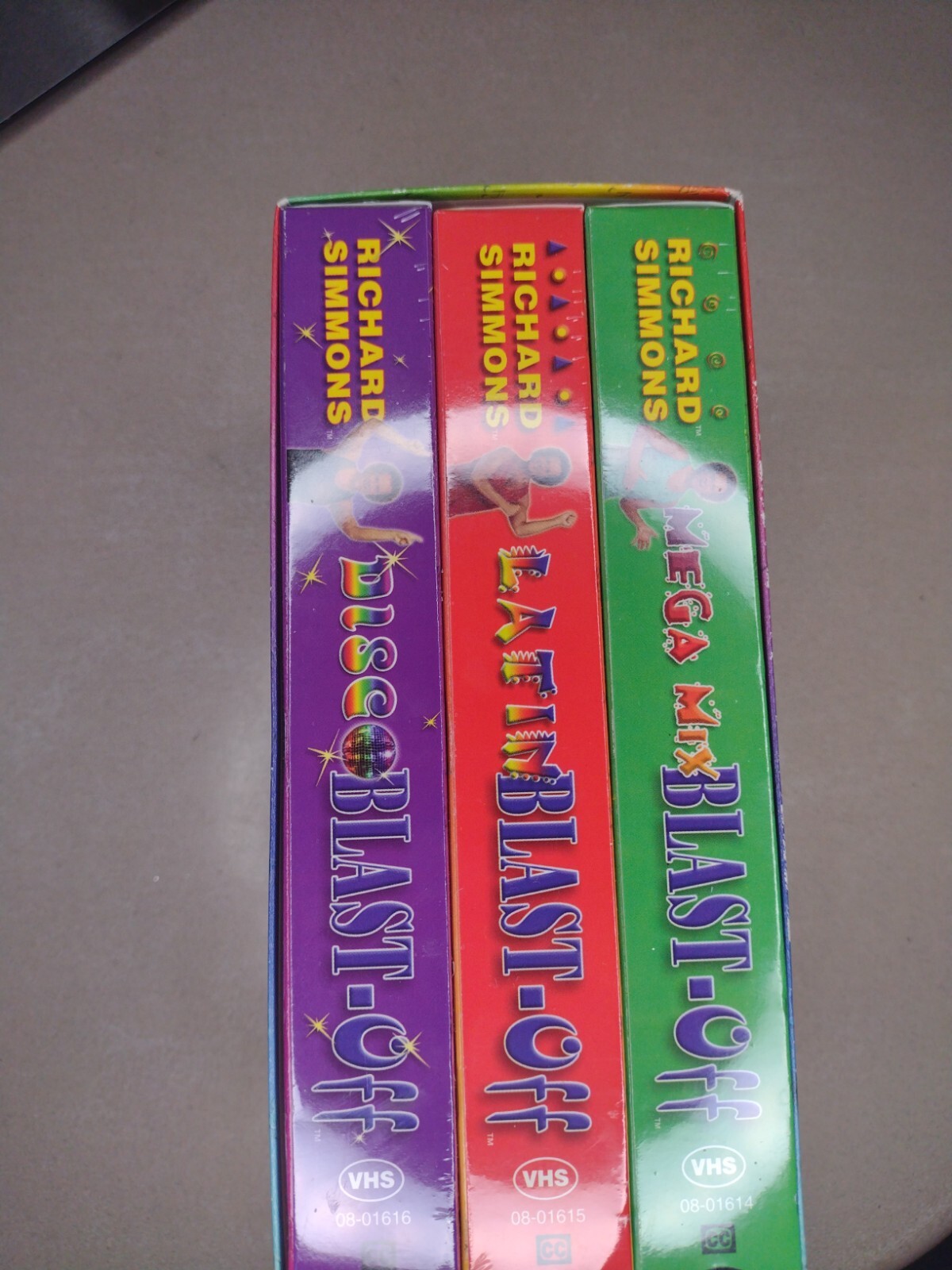 Richard Simmons - Blast-Off The Pounds 3-Pack (VHS, 2002, 3-Tape Set ...