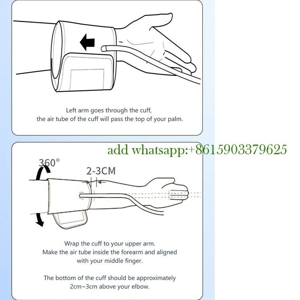 CONTEC08C Upper Arm Digital LED Blood Pressure Monitor NIBP Machine ...