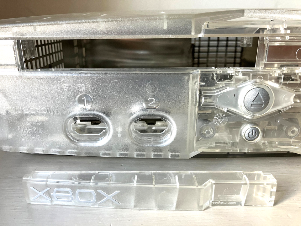 Official Original Crystal Xbox Console Shell / Case & DVD bezel FREE ...