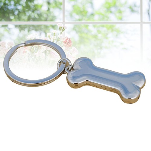 Bone Shape Keyring Keychain Metal Cool Car Keyring Purse Bag Pendant ...