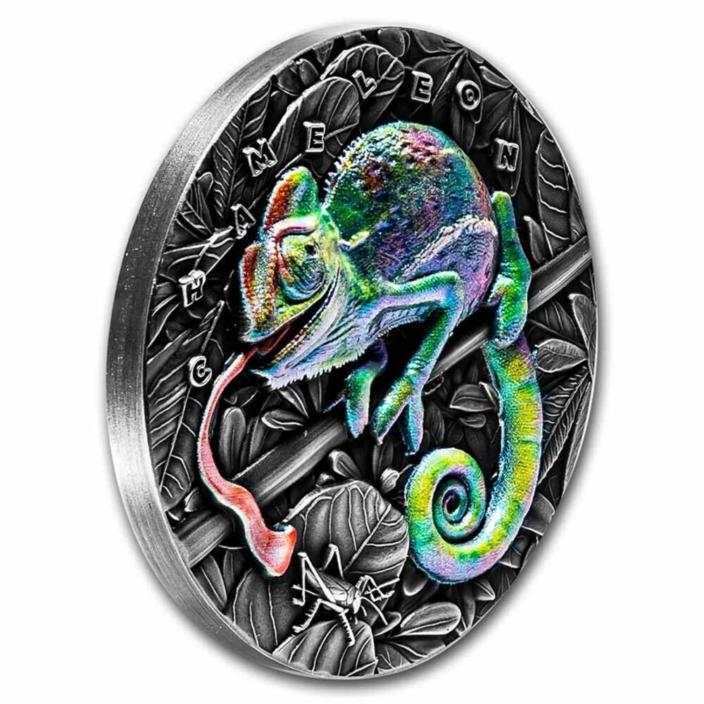 CHAMELEON Amazing Animals 3 Oz Silver Coin 7$ Niue 2021 | eBay