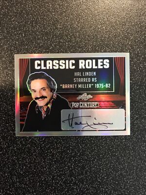 HAL LINDEN 2019 LEAF POP CENTURY CLASSIC ROLES AUTOGRAPH AUTO | eBay
