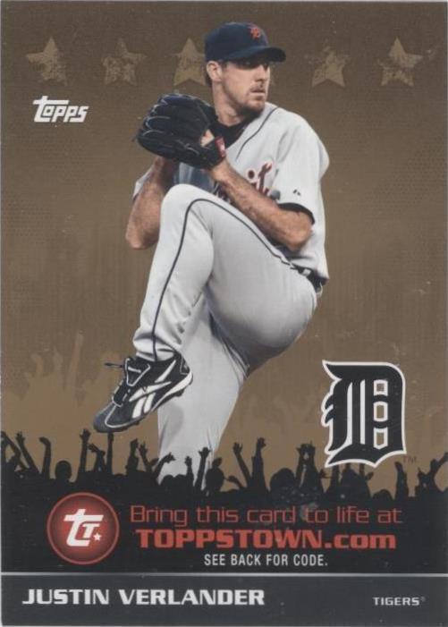 2009 Topps - Toppstown Redemption Code Cards Justin Verlander #TTT59 ...