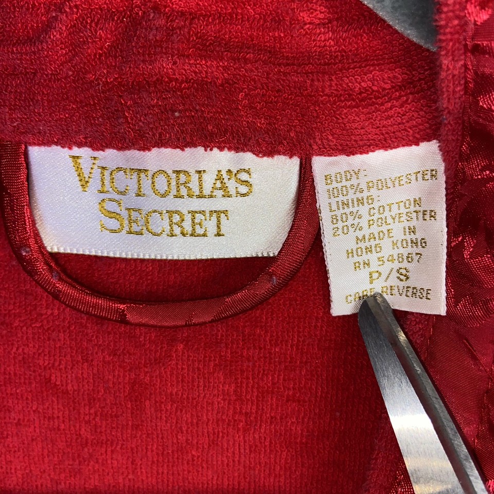 Victoria's Secret Kimono Vintage Long Robe Red Gold Label Women's S ...