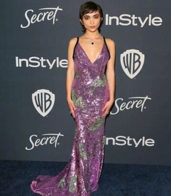 Rowan Blanchard Posing In Purple Dress 8x10 Photo Print Ebay