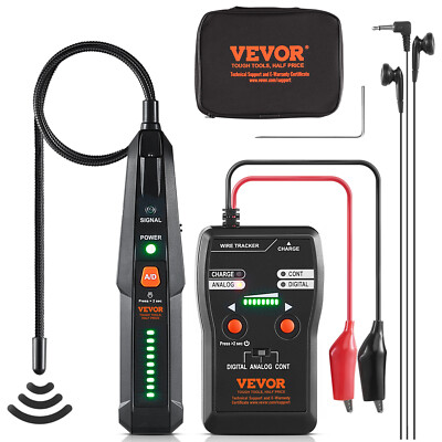 VEVOR Underground Cable Locator 6.5 FT Max. Detection Depth Wire Break ...