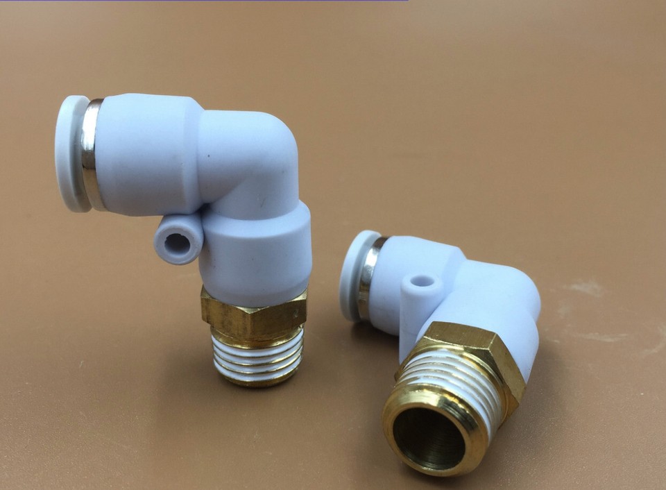 Z 5PCS NEW STNC L-type threaded quick elbow YPL10-04 | eBay