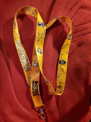SDCC 2024 PEANUTS Snoopy LANYARD Exclusive SAN DIEGO COMIC CON New Sold ...