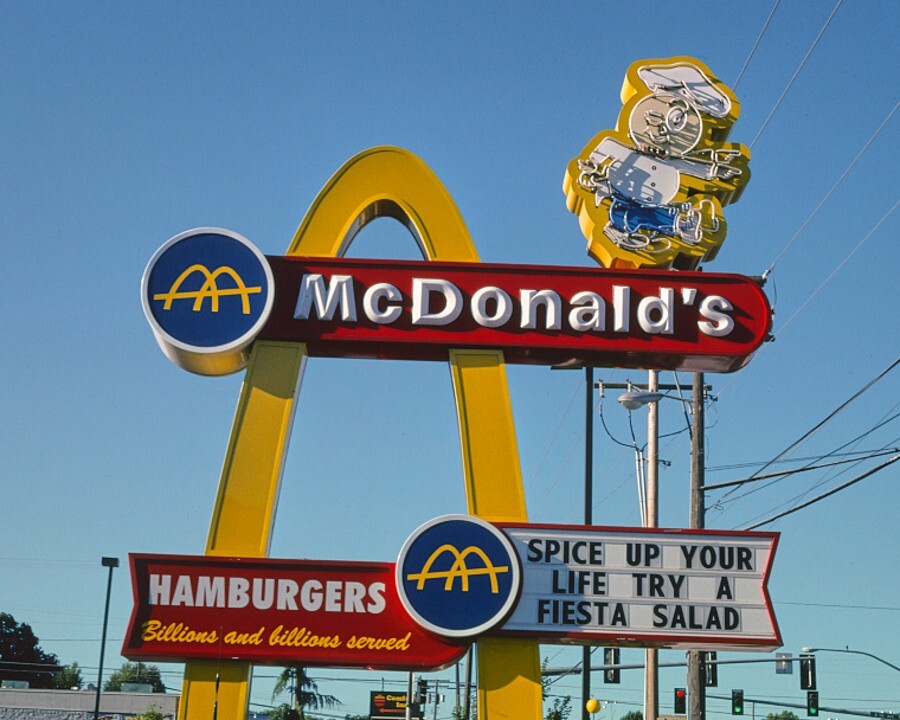 8x10 Vintage photo of McDonald's Restaurant sign in Lewiston, ID. | eBay
