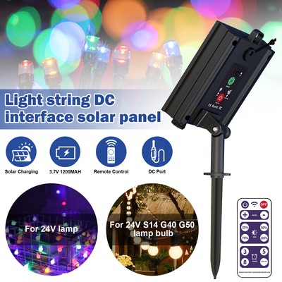 Solar Battery Box Outdoor Indoor LED String Lamp Panel Controller with ...