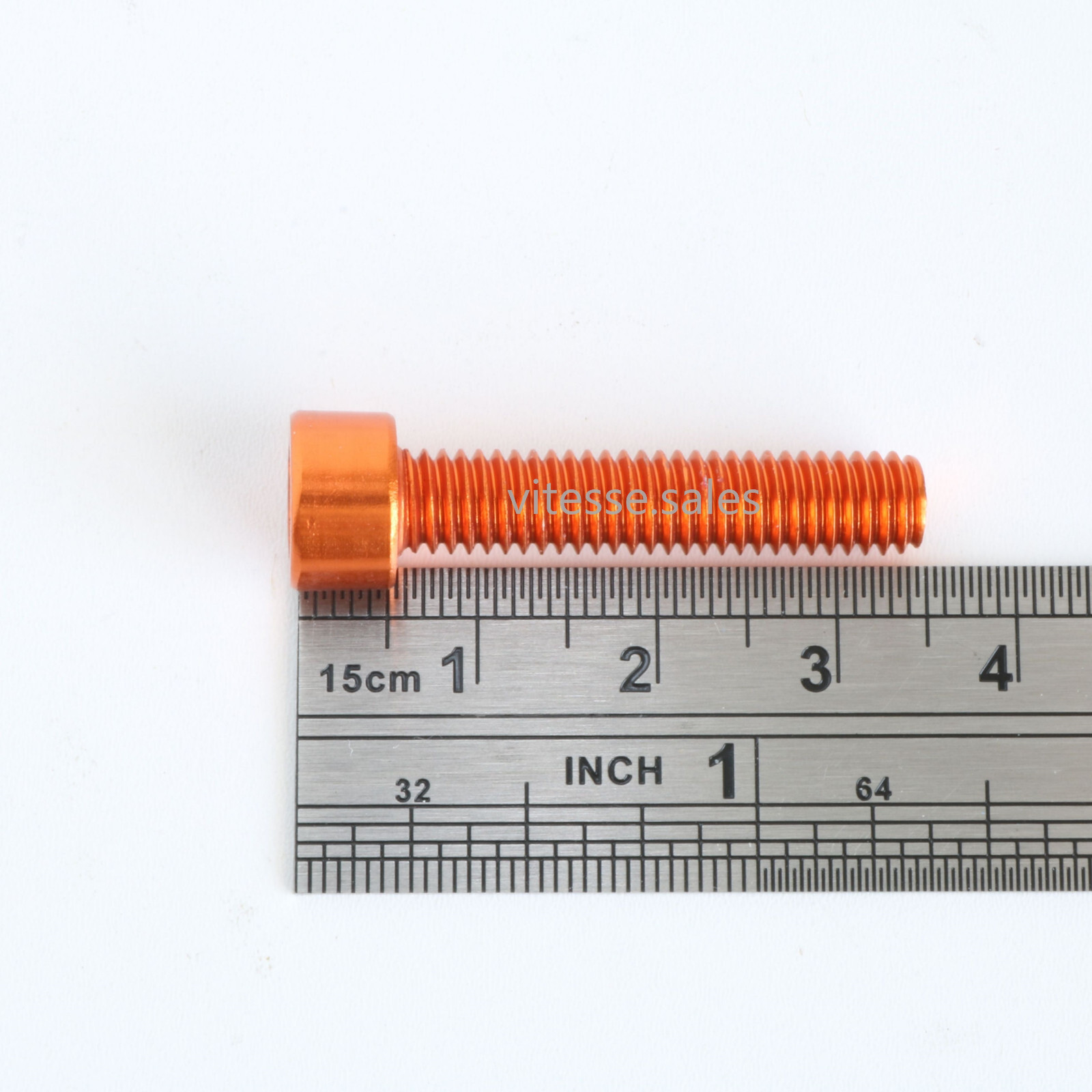 M6 x 30mm Bolts Aluminium Orange M6 x 30 mm Screws Cap Head Orange ...