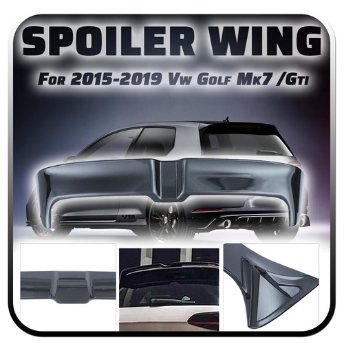 For 2015-2019 Vw Golf Mk7 /Gti Hatchback Black Rear Roof Window Spoiler ...