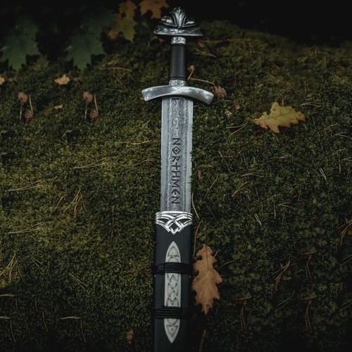 Northman Damascus Handmade Viking Sword With Scabbard Custom Real ...