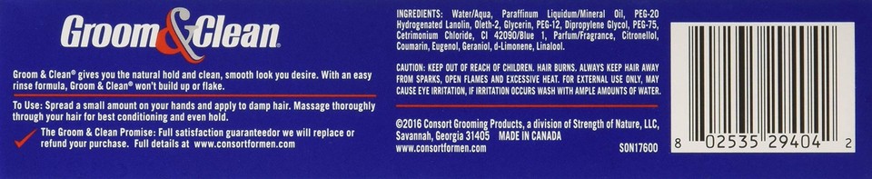 Groom & Clean Greaseless Hair Control, 4.5 oz (Pack of 4) | eBay