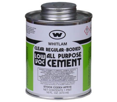Whitlam APR16 All-Purpose Low VOC Solvent Weld Cement Clear 1 Pint | eBay