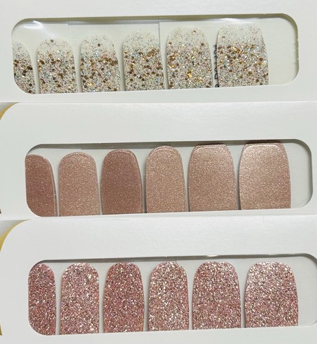 Color Street Lot Hostess Gilded Rose + Social Butterfly + Fa-bulous ...