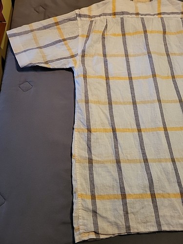 Bench By Joey Rodolfo Shirt Mens Sz LG Striped Linen Blend Beach Travel ...