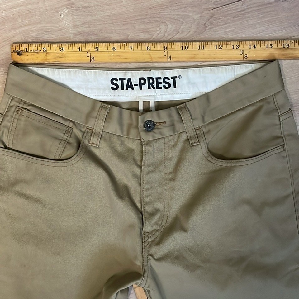 Levi's Sta-Prest Tan Pants. Size 31x30. GUC. Good Used Condition! | eBay