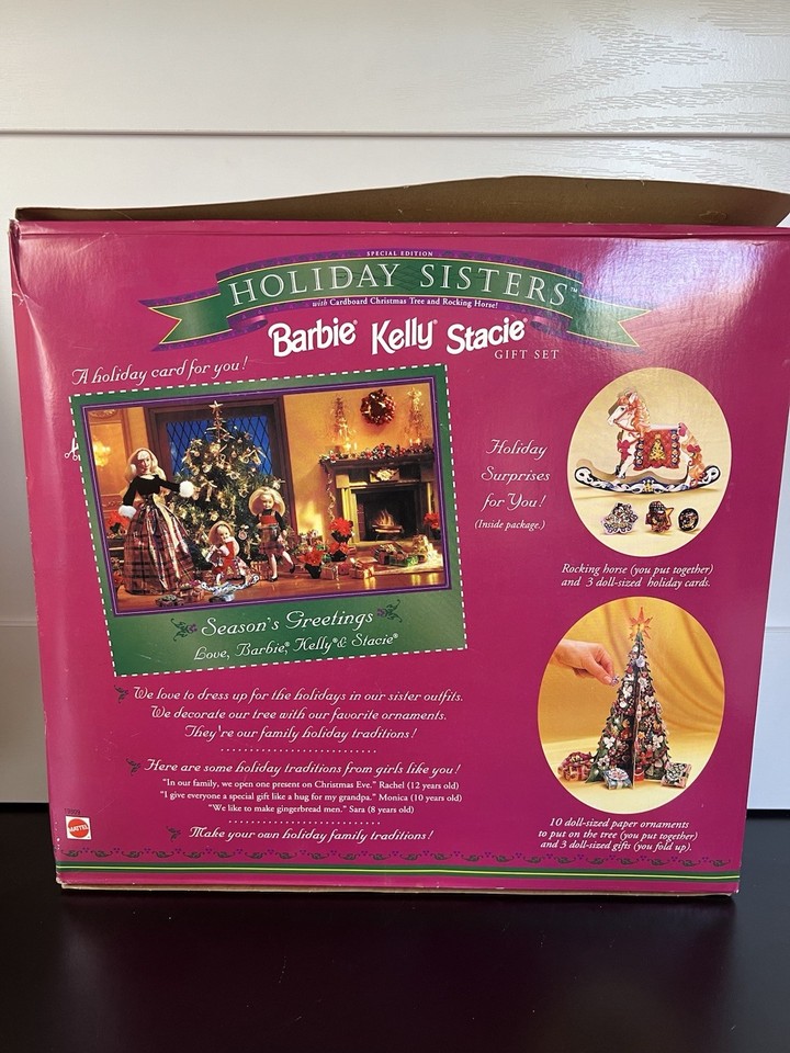 Vintage Barbie Holiday Sister. Barbie Kelly Stacie Gift Set. Mattel ...