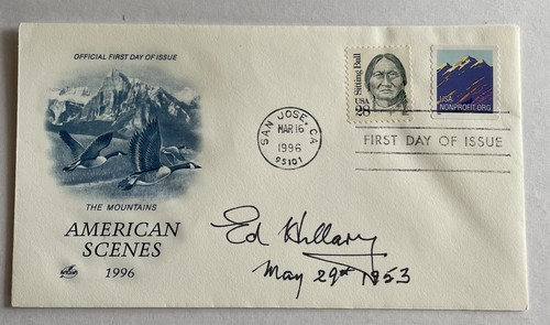 Sir Edmund Hillary Signed Inscribed “May 29, 1953” Mountain Scenes 1996 ...