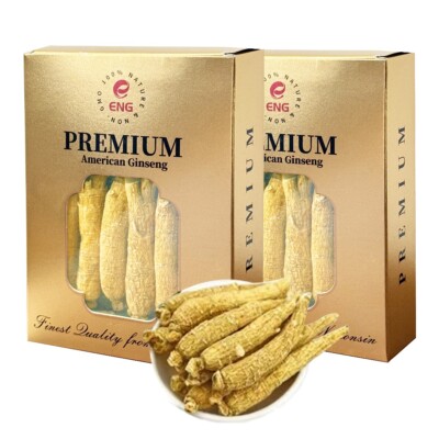 ENG Ginseng Root 100% Wisconsin Premium Large Ginseng Root（4oz/box ...