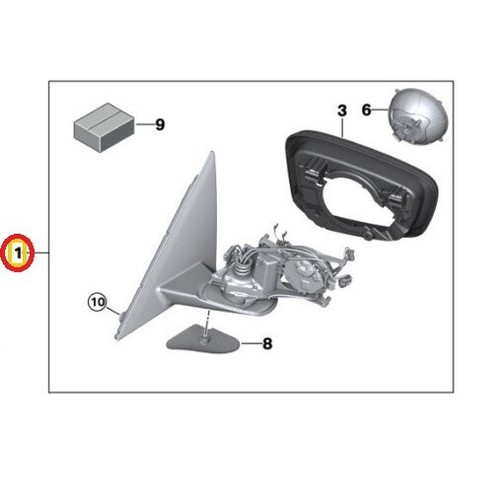 Genuine OEM Door Mirror for BMW 51167485226 for sale online | eBay